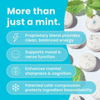 Caffeine mints with vitamin B12 boost