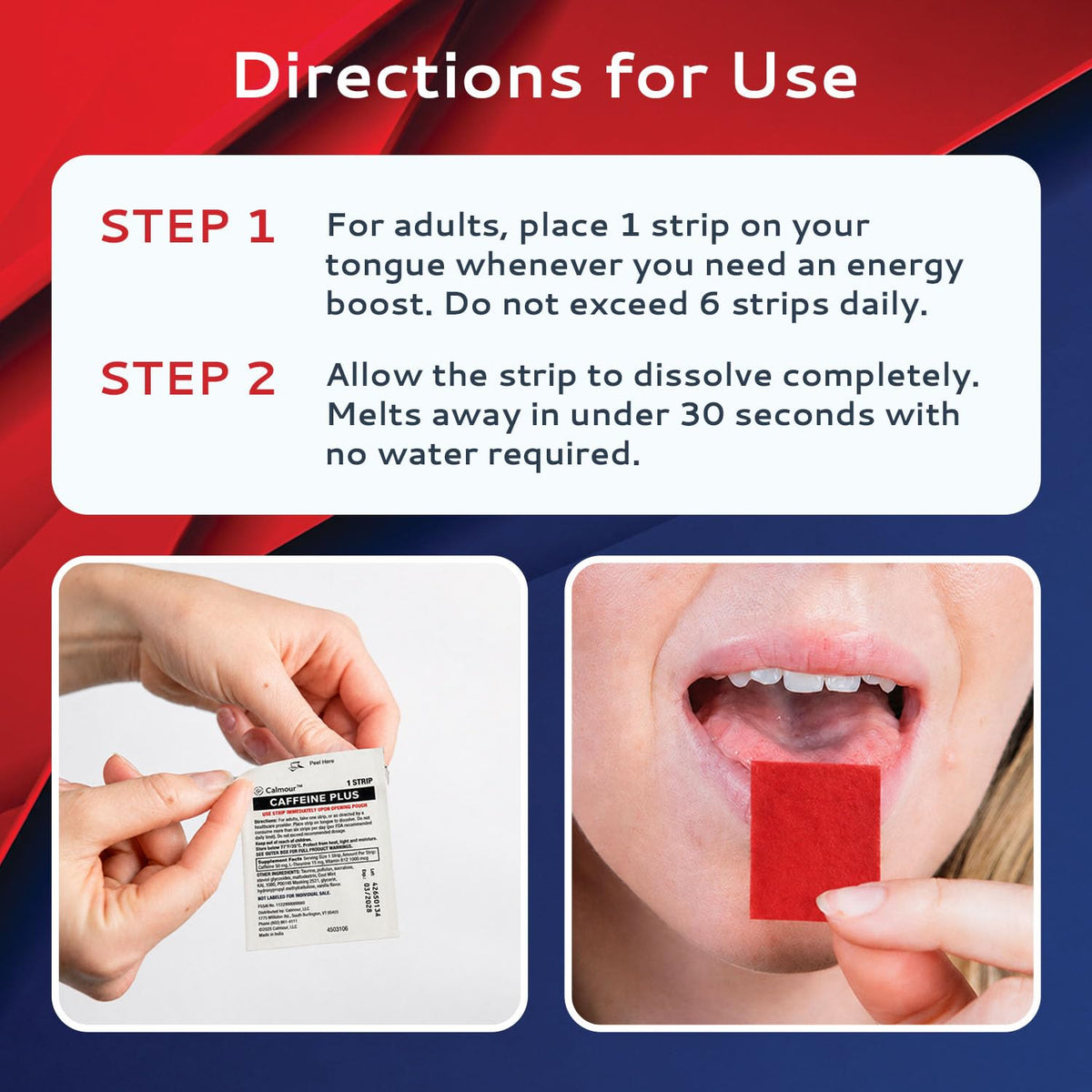 Caffeine Plus energy strips for workouts