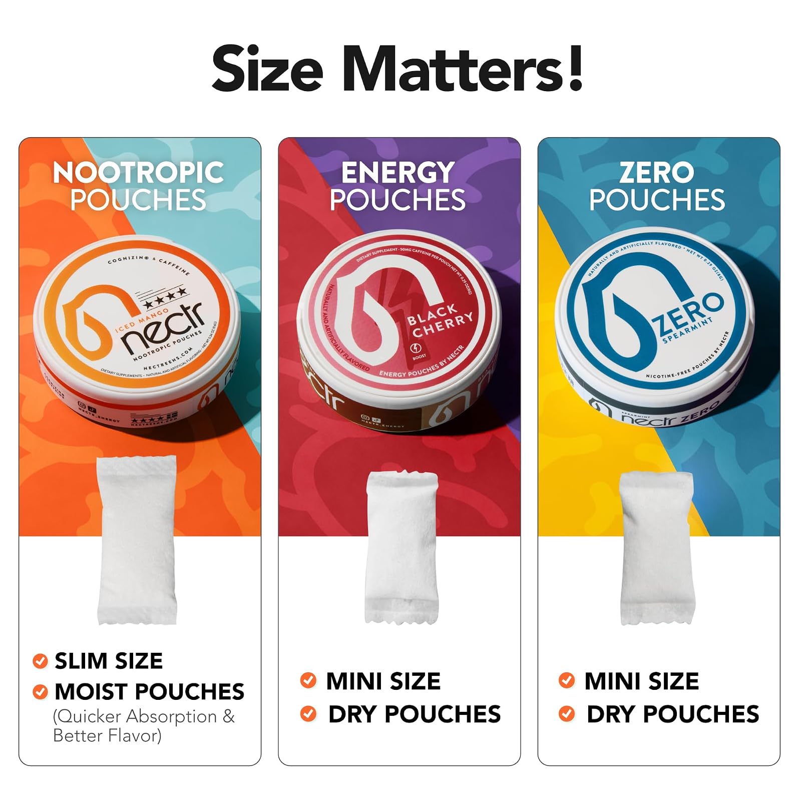 Caffeine pouches for on-the-go energy