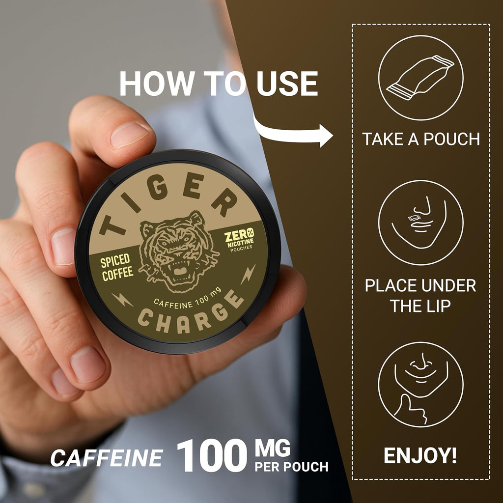 Caffeine pouches for quick energy