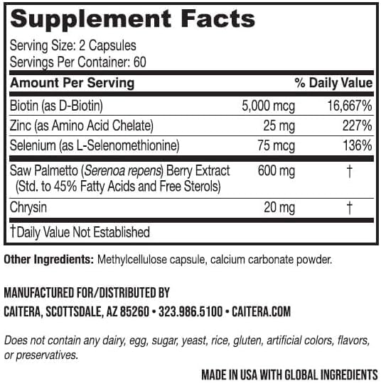 Caitera hair supplement for thicker locks