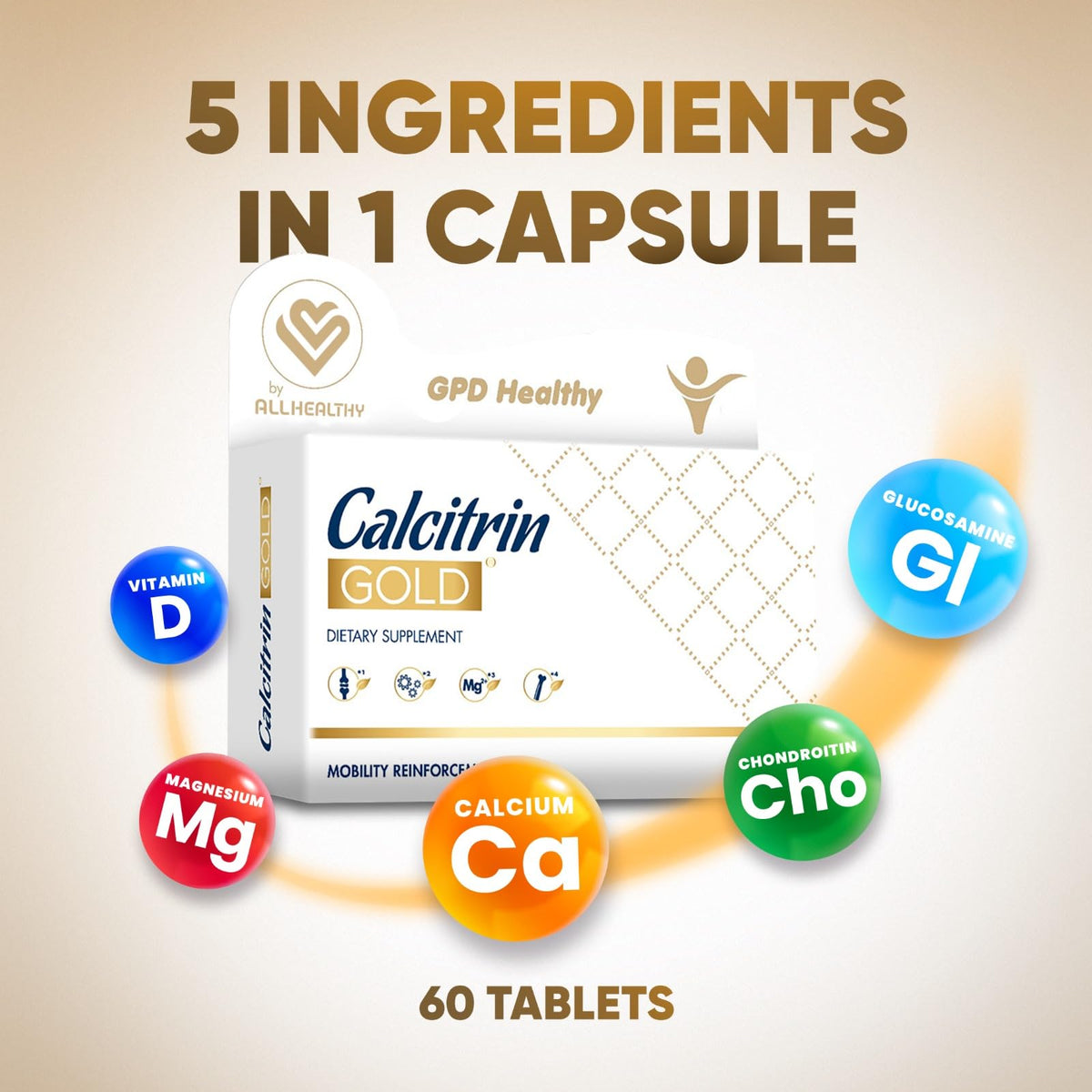 Calcitrin Gold with vitamin D3 K2