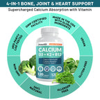 Calcium 1200 mg tablets for daily nutrition