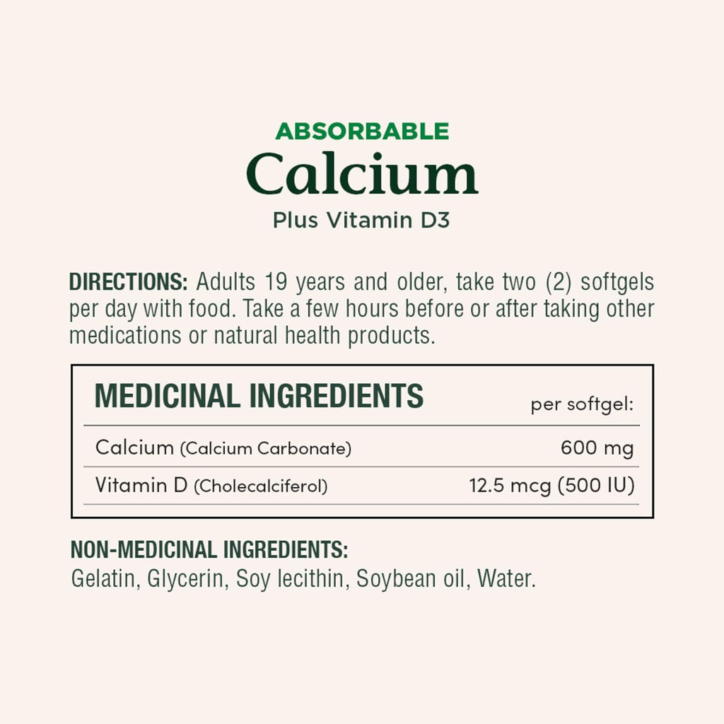 Calcium 1200 mg with Vitamin D3