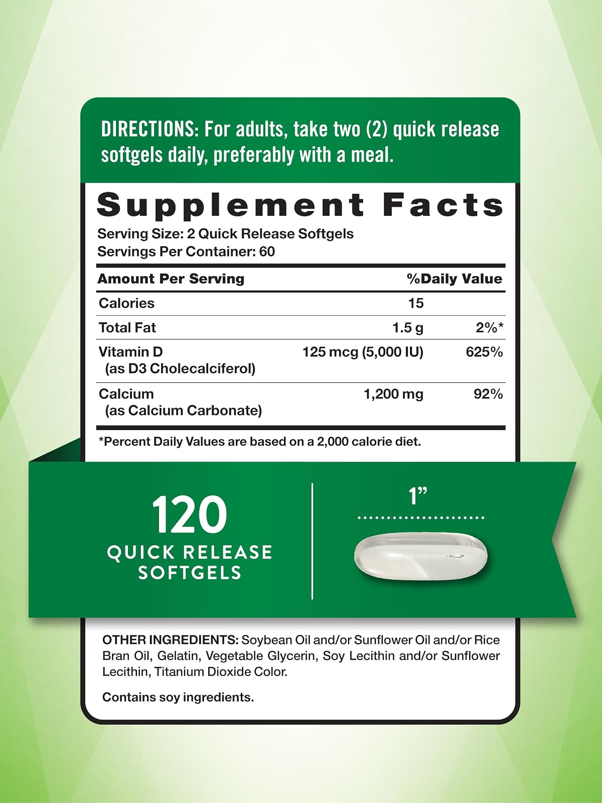Calcium 1200 mg with vitamin D3