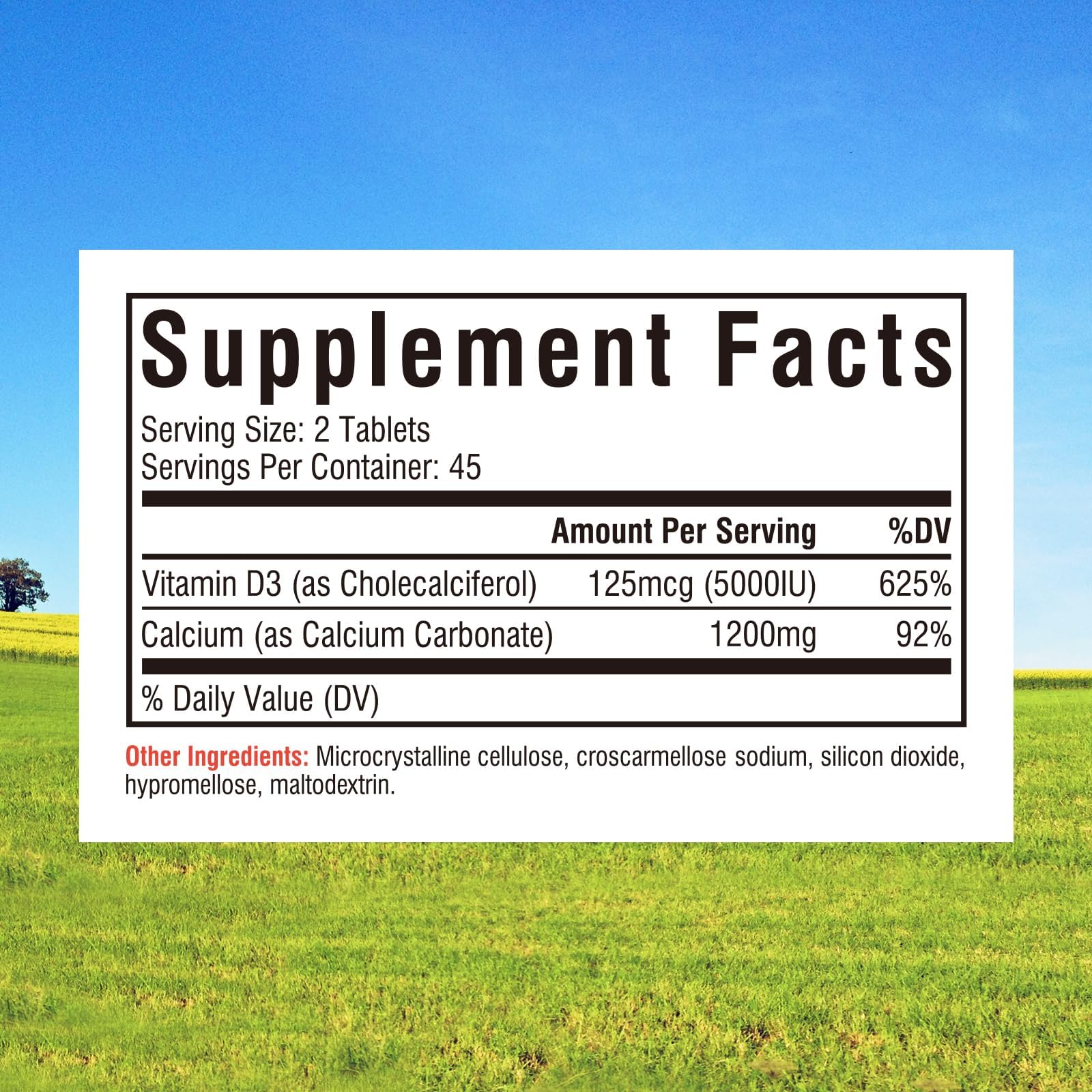 Calcium 1200 mg with Vitamin D3
