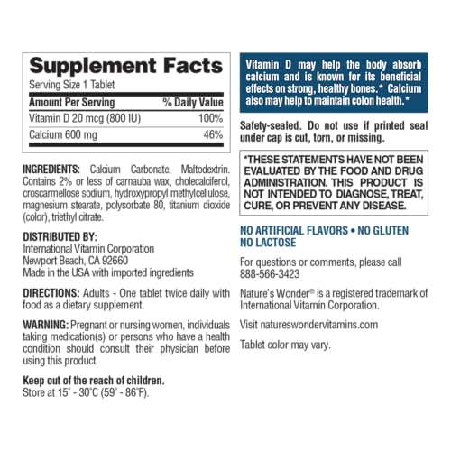 Calcium 600mg for strong skeletal support