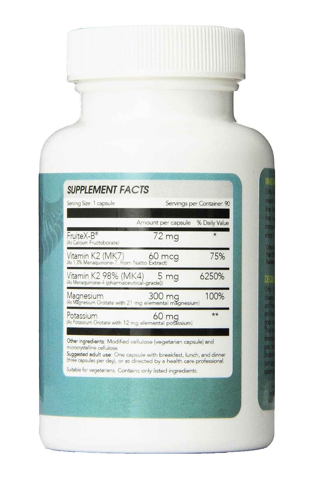 Calcium absorption with Fruitex-B