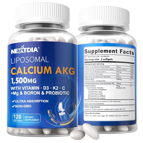 Calcium AKG with vitamin D3 and K2
