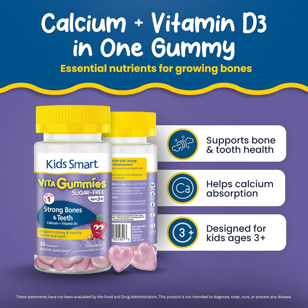 Calcium and D3 support for growing kids
