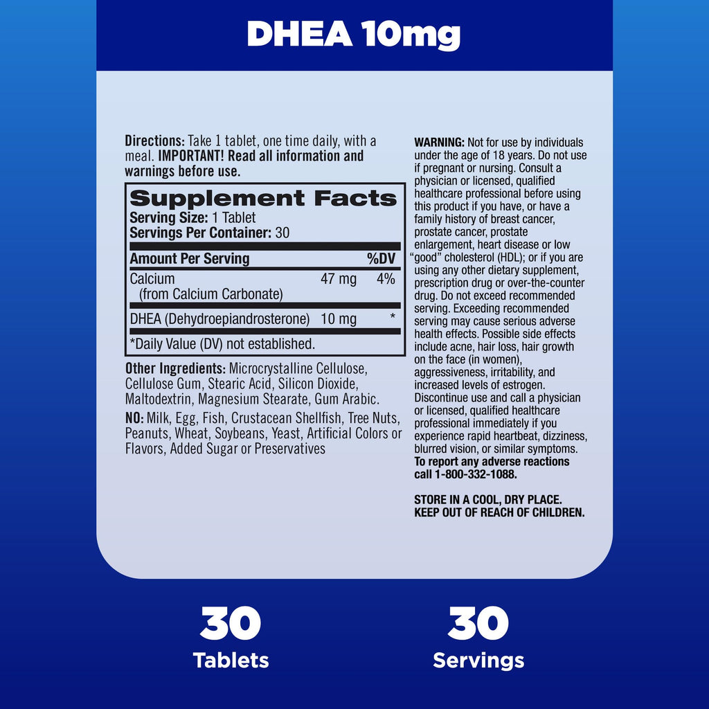 Calcium and DHEA for wellness