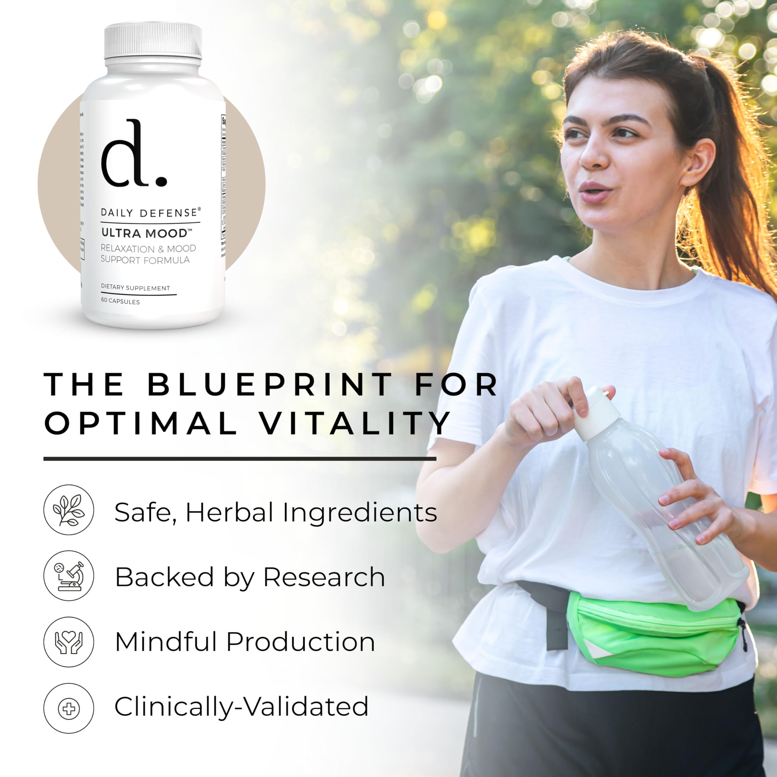 Calcium and folic acid for mood enhancement