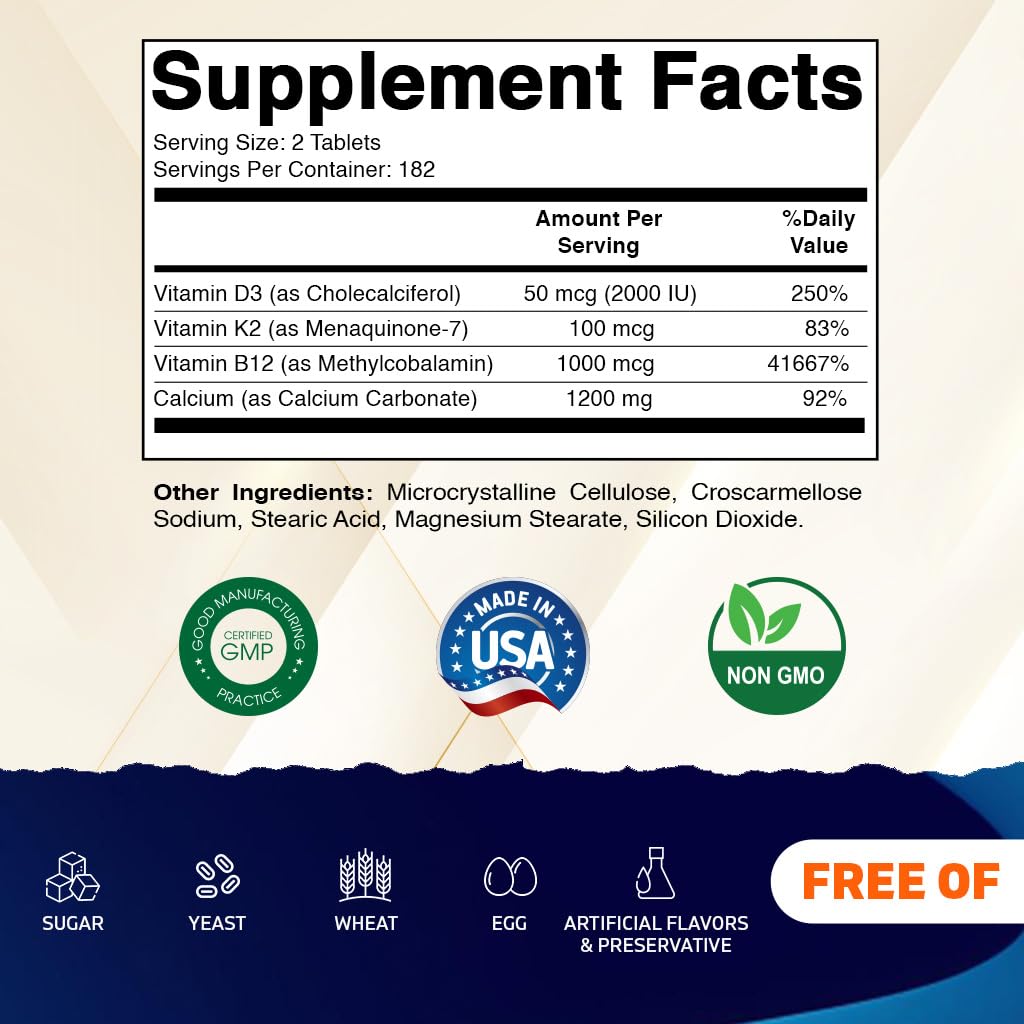 Calcium and K2 for immune support
