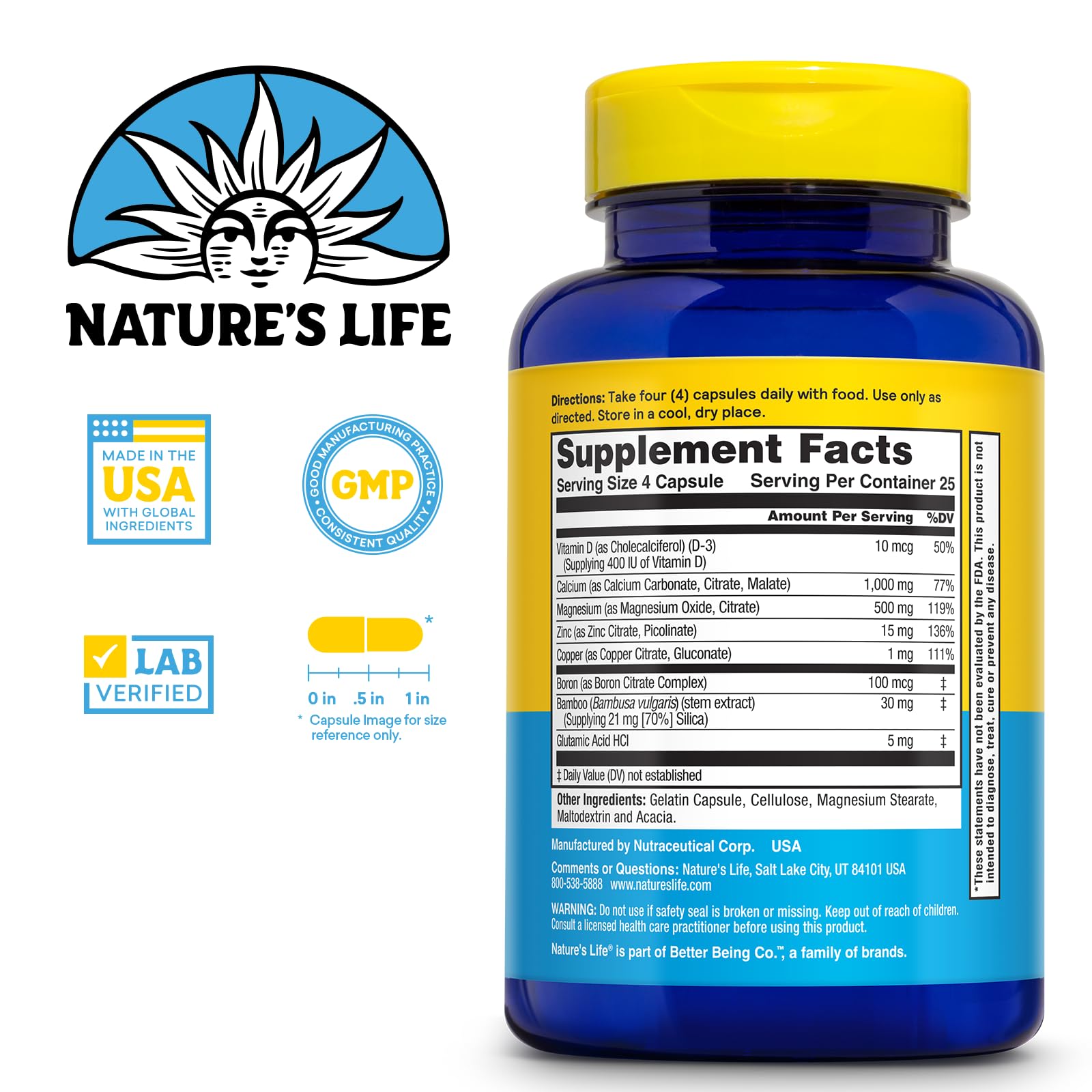 Calcium and magnesium complex capsules