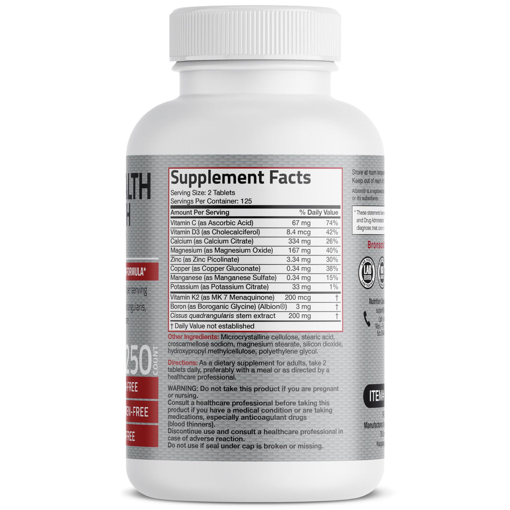 Calcium and magnesium for bone strength