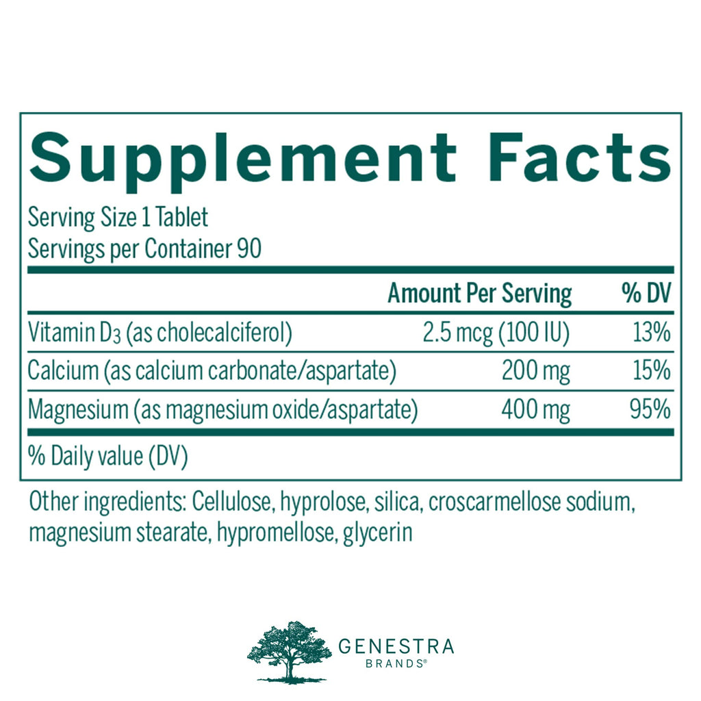Calcium and magnesium for bone support