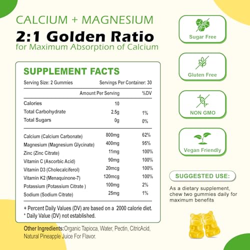 calcium and magnesium for strong bones