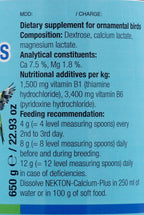 Calcium and magnesium supplement for avians