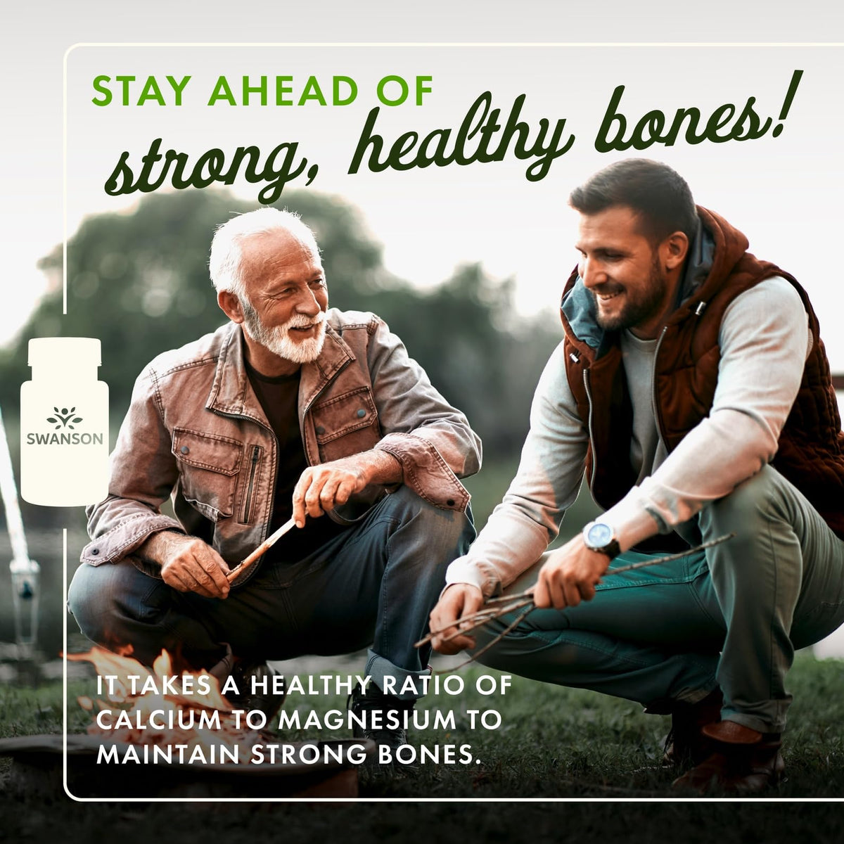 Calcium and magnesium supplement for bones