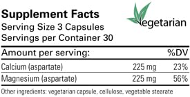 Calcium and magnesium supplement for energy