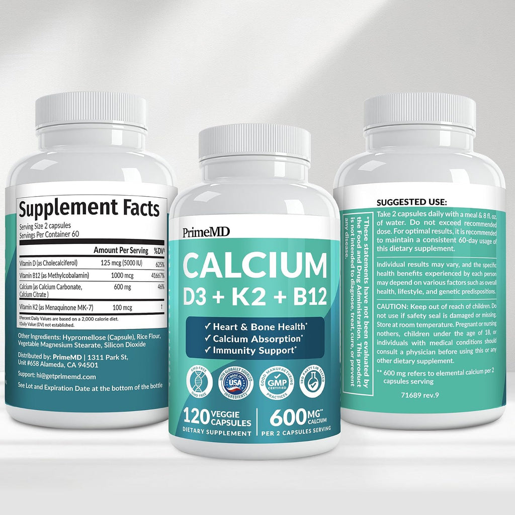 Calcium and vitamin combo for overall wellness