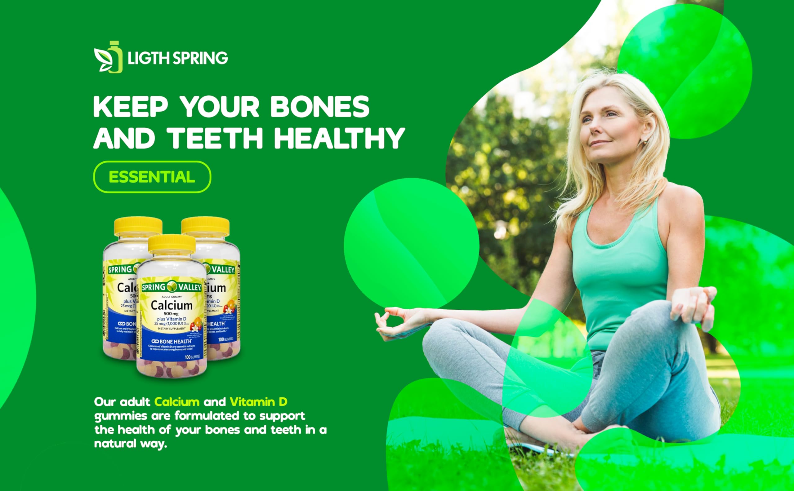 Calcium and vitamin D for vitality