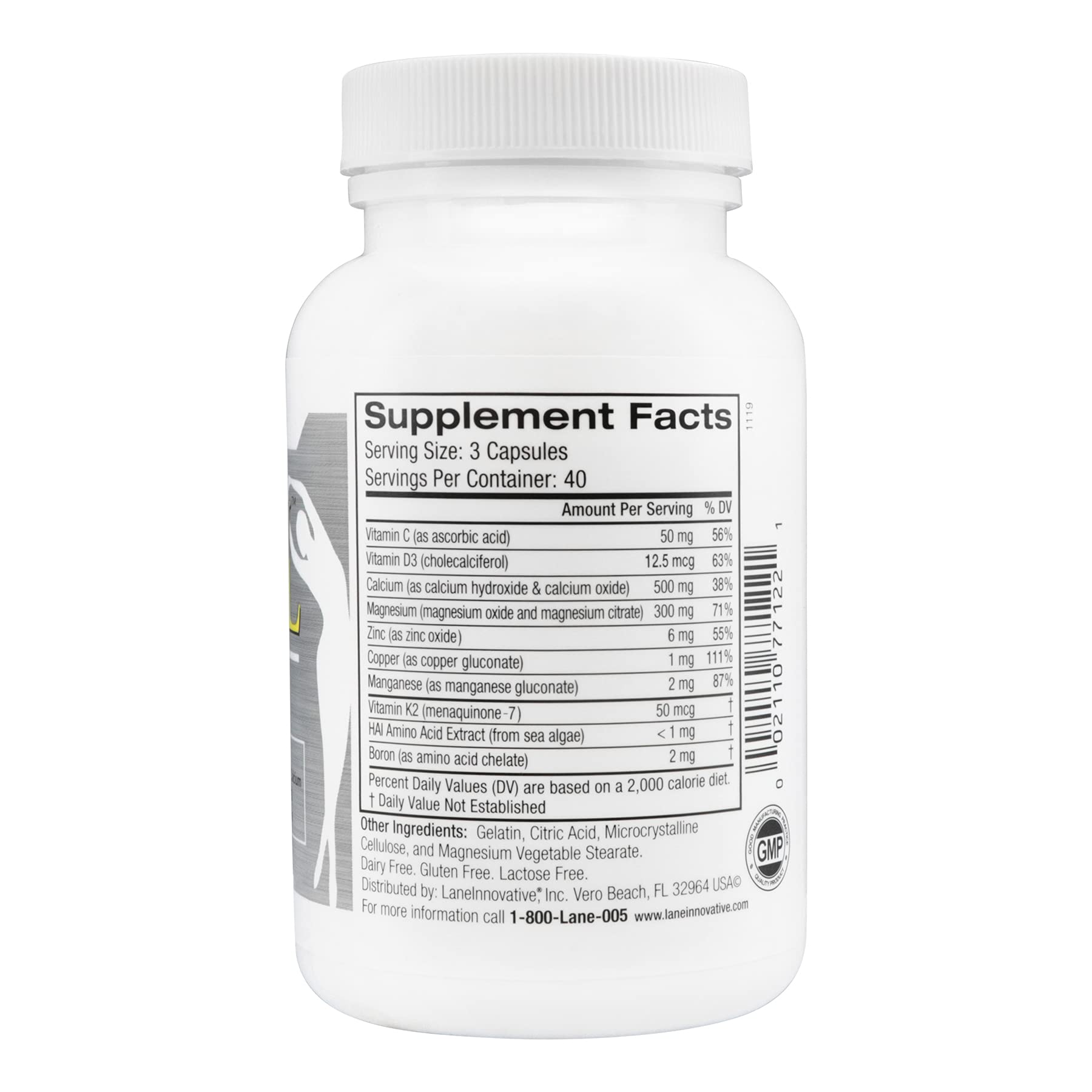 Calcium and vitamin D3 for absorption