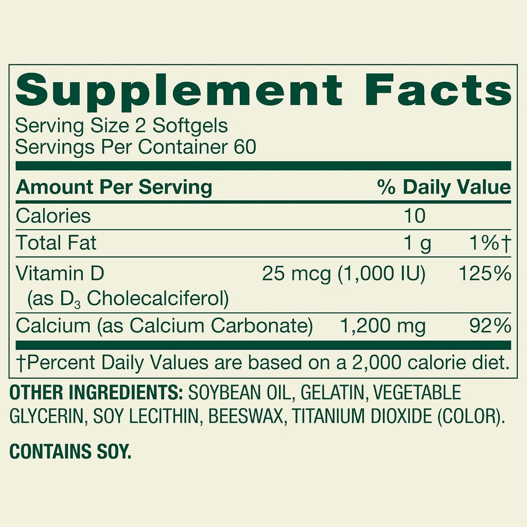 Calcium and Vitamin D3 for immune support