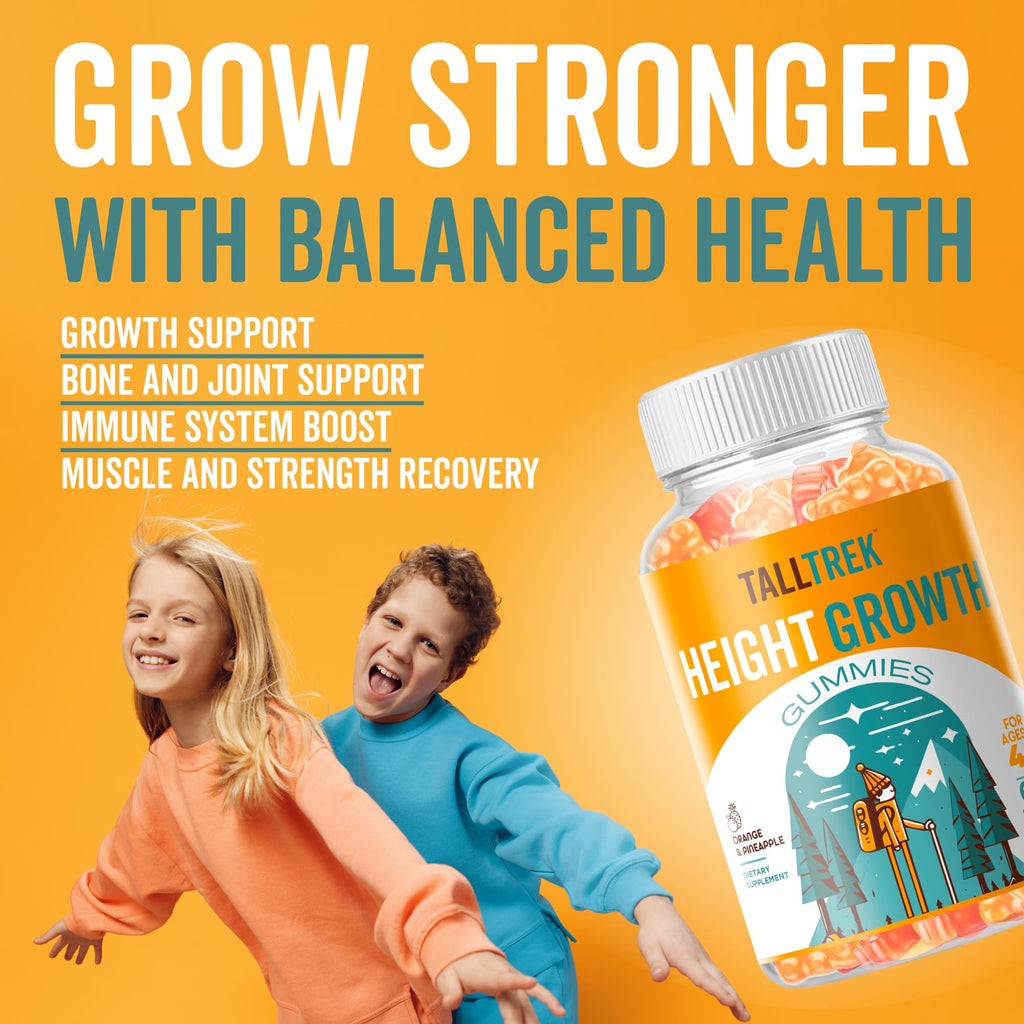 Calcium and vitamin D3 gummies for growth