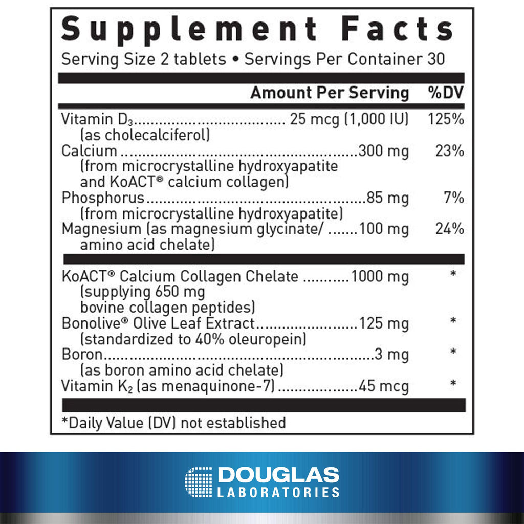 Calcium and vitamins for joint support