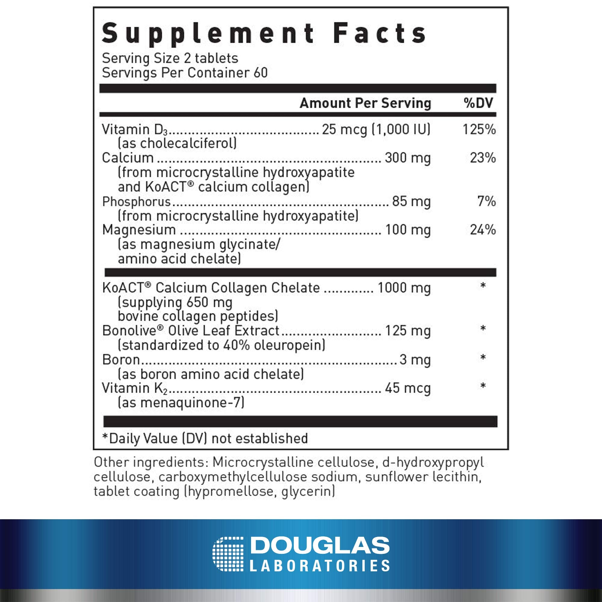 Calcium and vitamins for strong bones