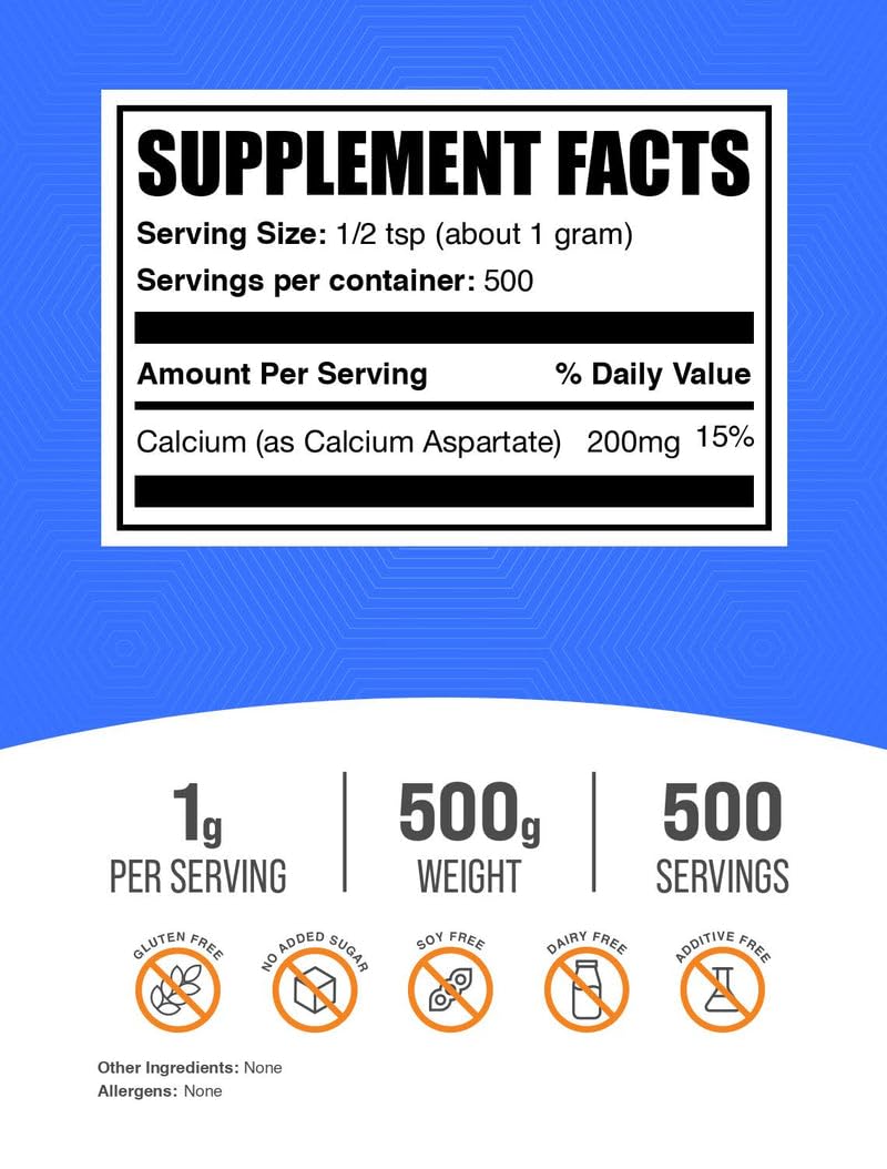 Calcium aspartate for bone health