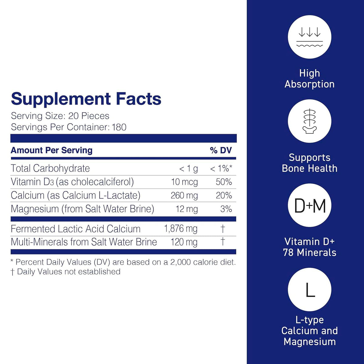 Calcium balls for improved bone density