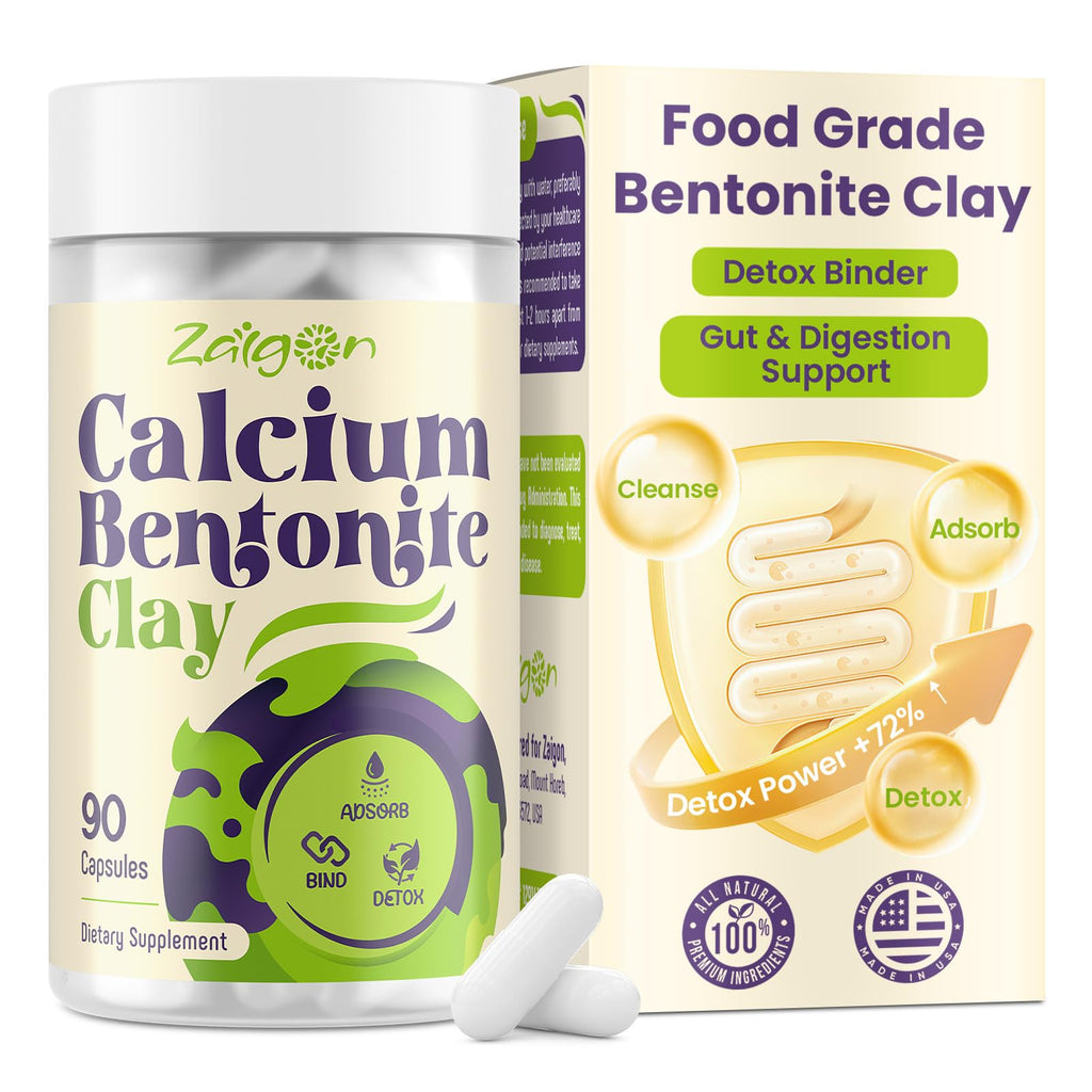 Calcium Bentonite Clay detox capsules