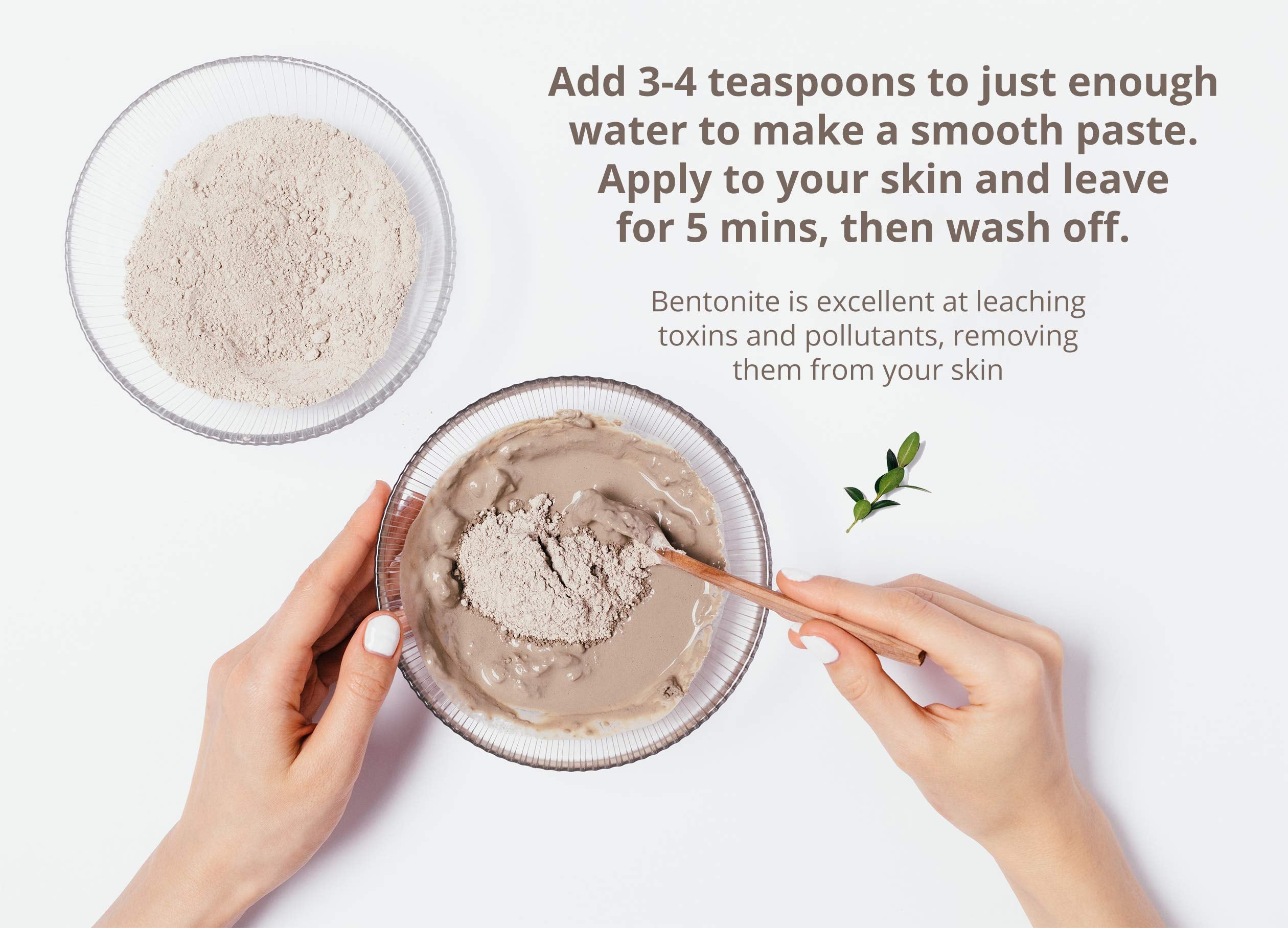 Calcium bentonite powder for natural beauty