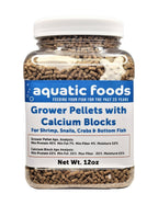 Calcium blocks for shrimp health