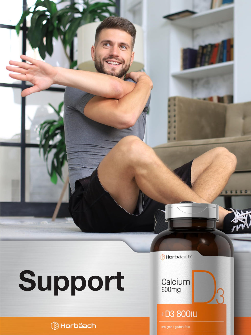 Calcium caplets for convenient nutrition
