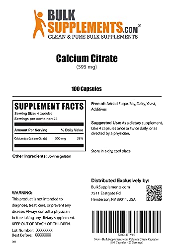 calcium capsules for improved bone density