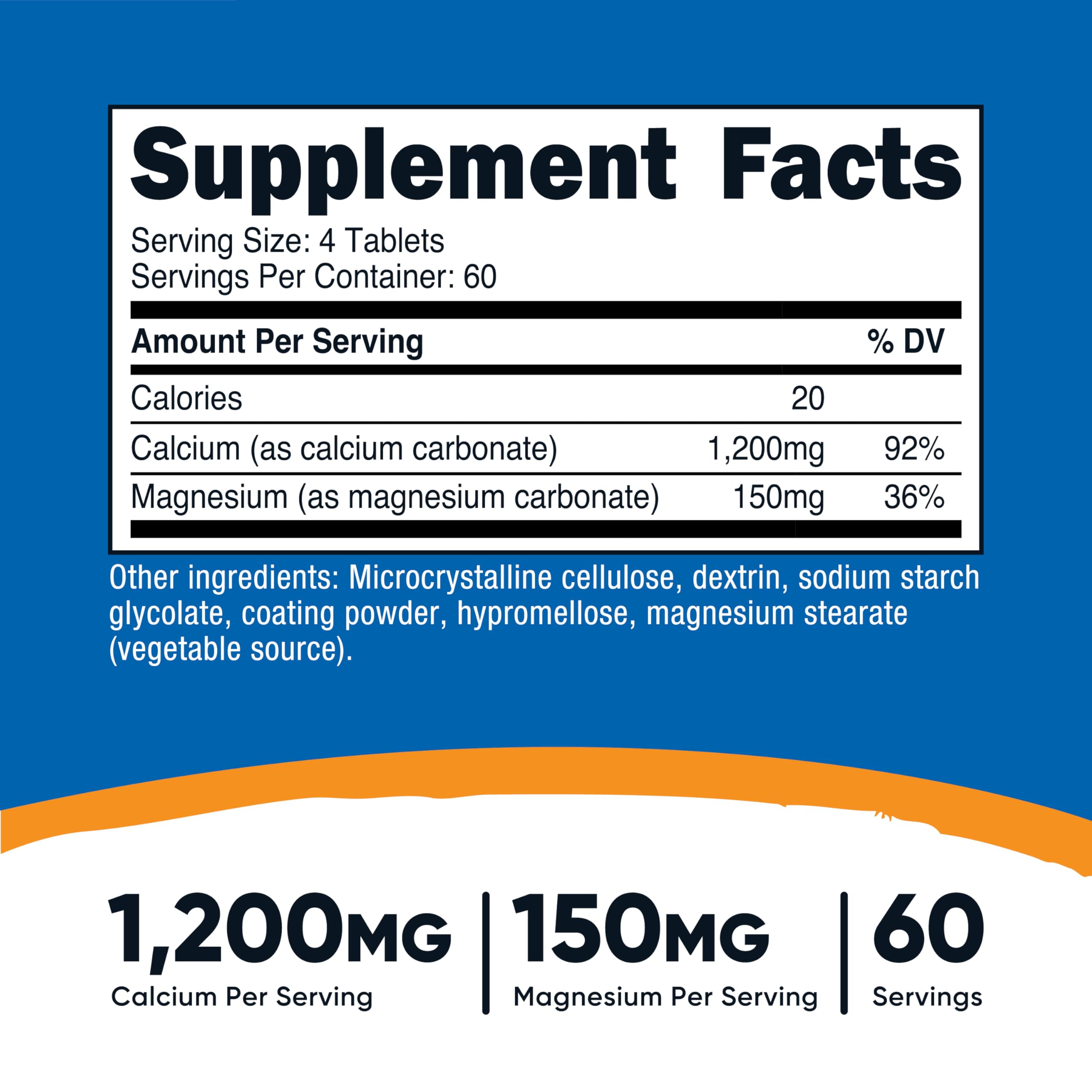 Calcium carbonate for daily health support