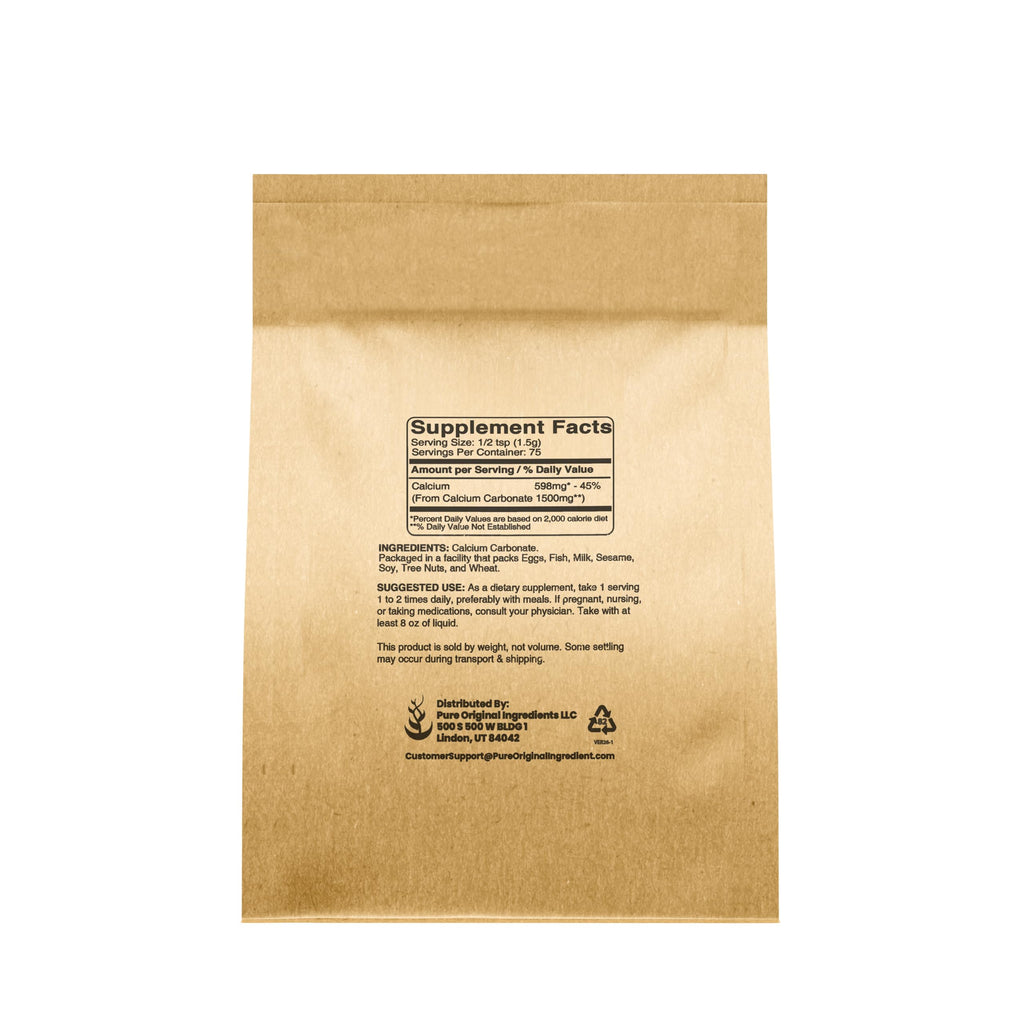 calcium carbonate for food preservation