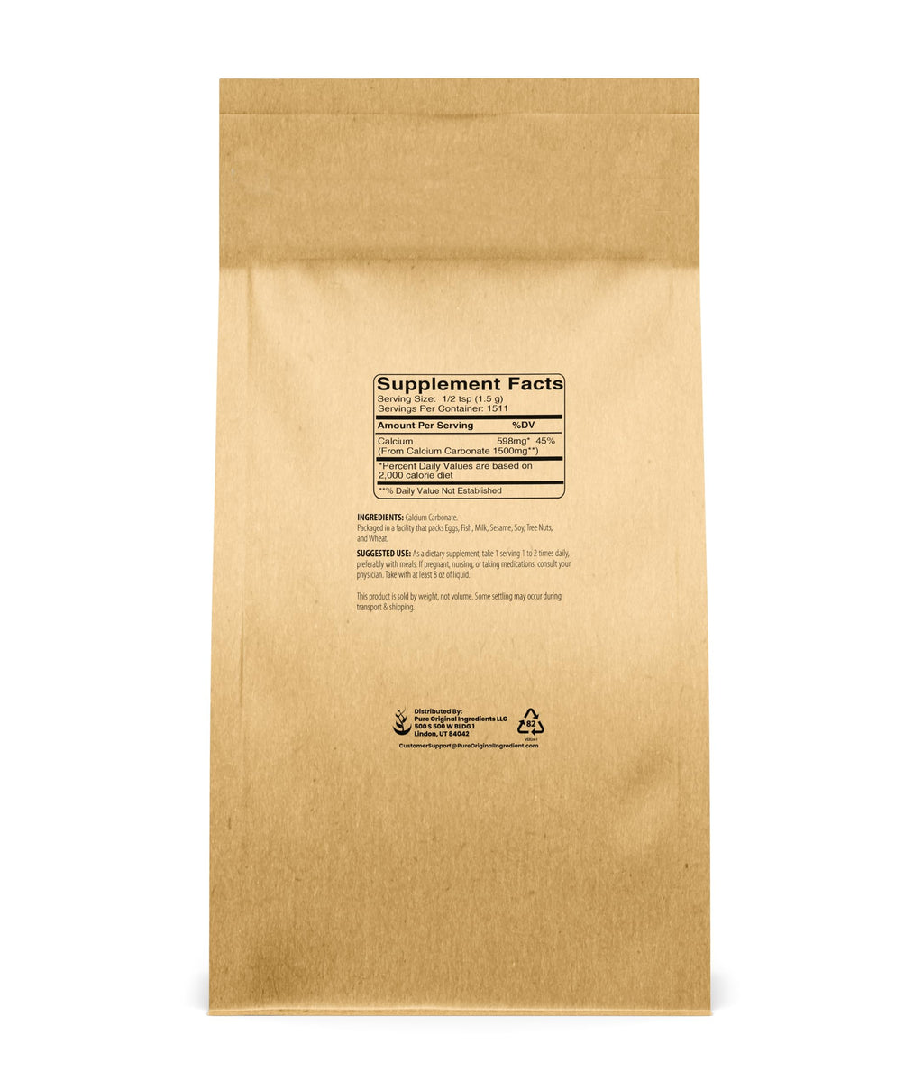 calcium carbonate for food preservation