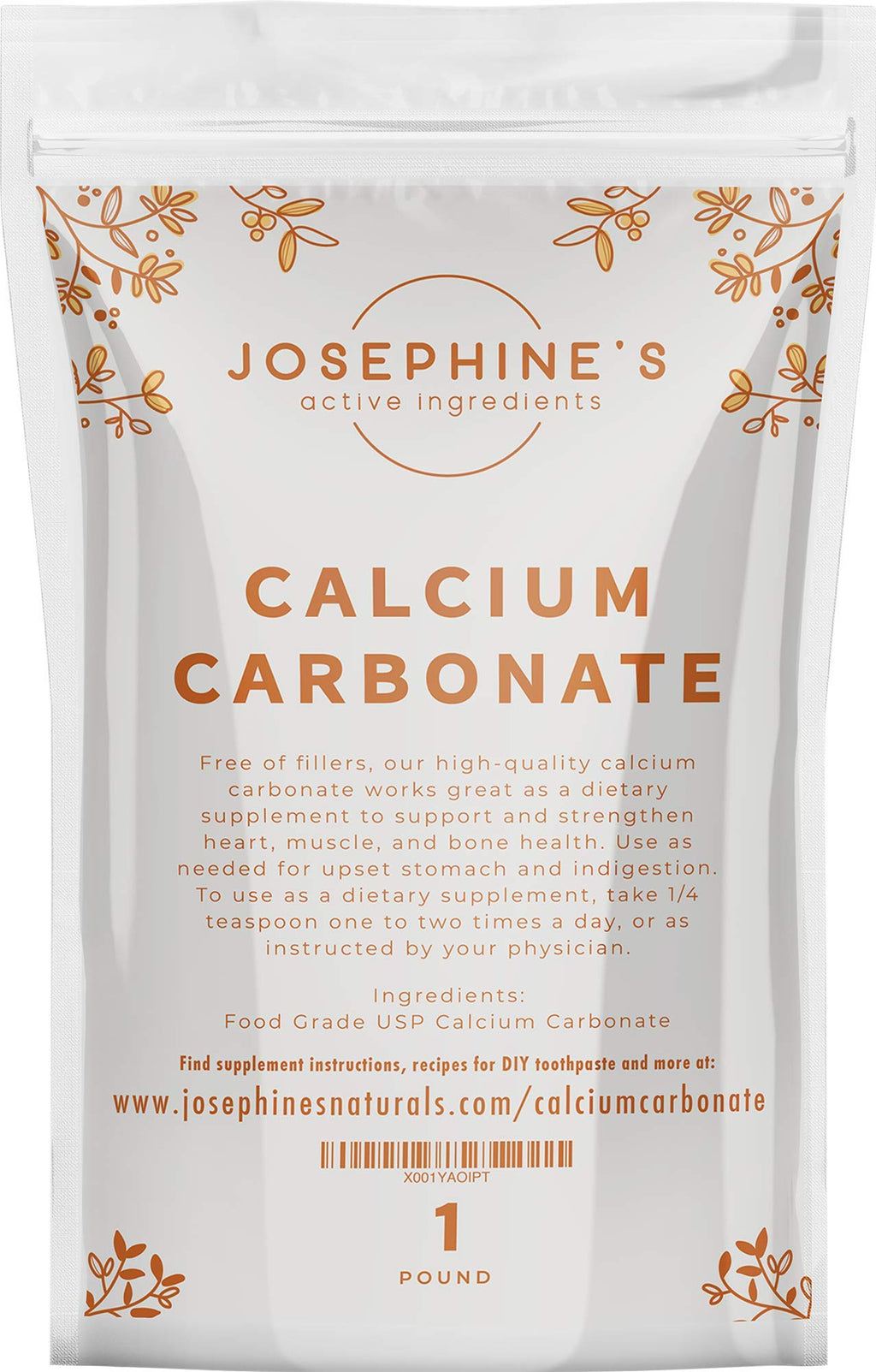 calcium carbonate powder for heartburn relief