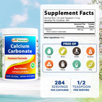 Calcium carbonate supplement for strong bones