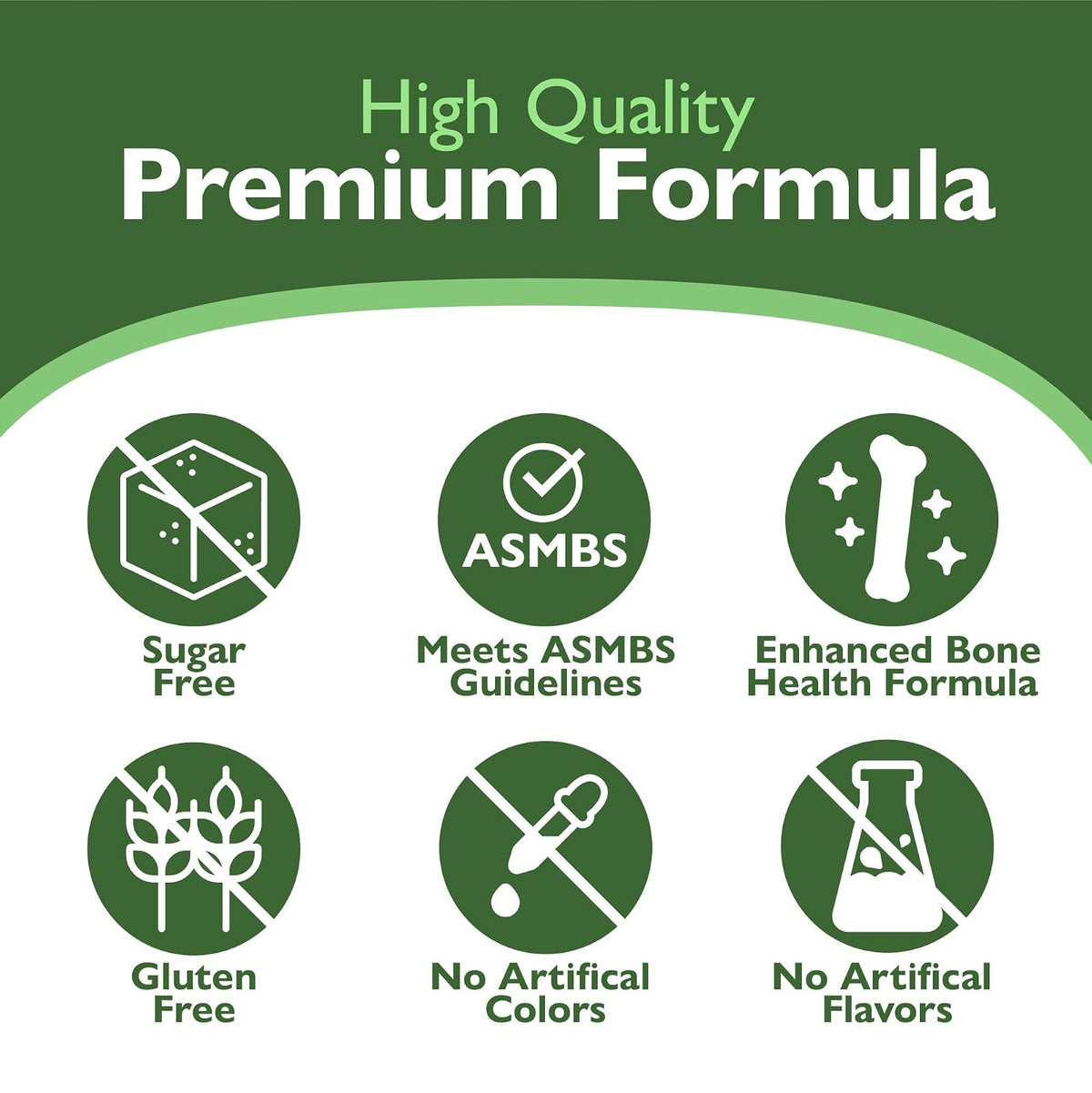 Calcium chews for healthy teeth and bones