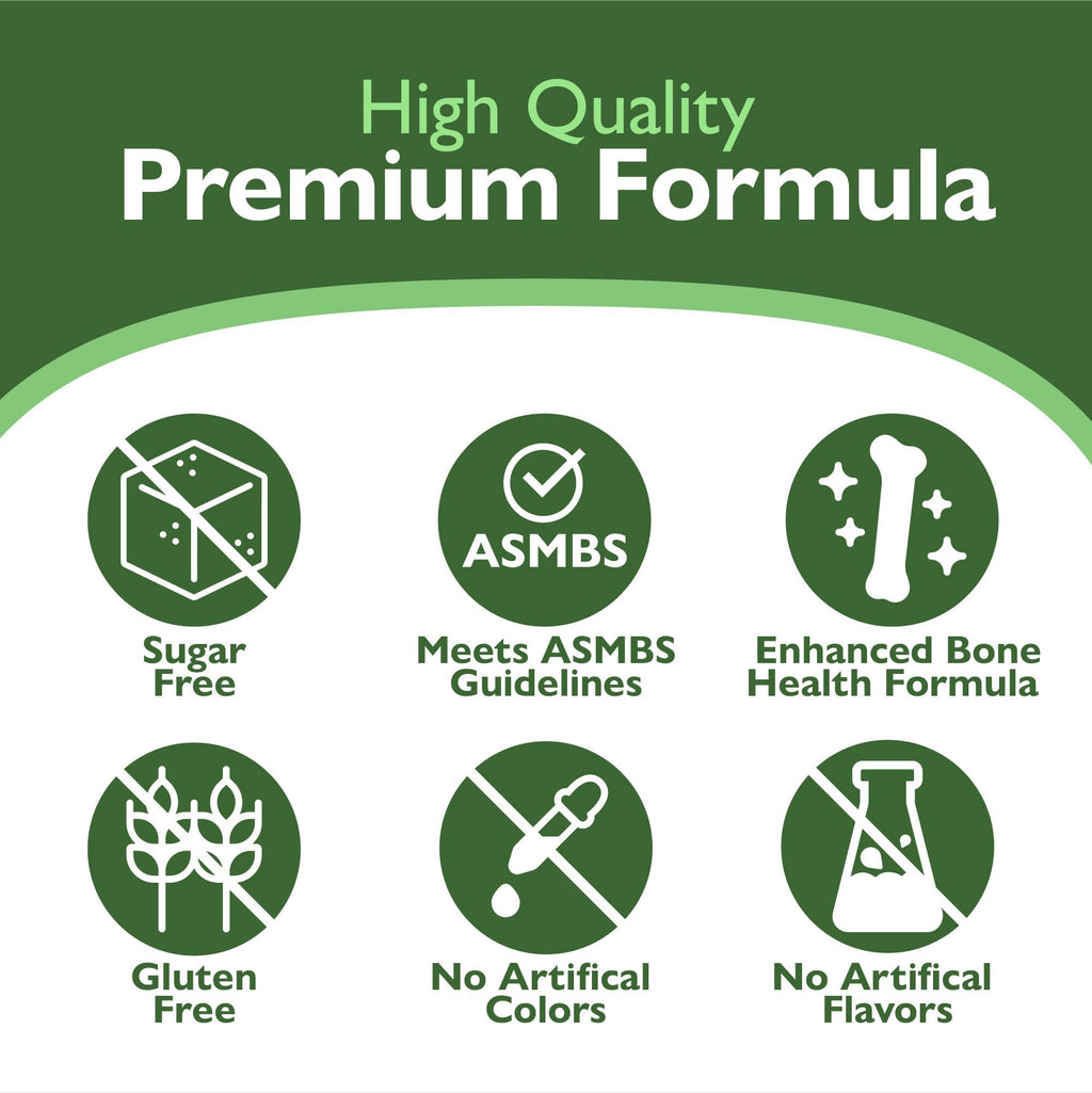 Calcium chews to support weight loss surgery