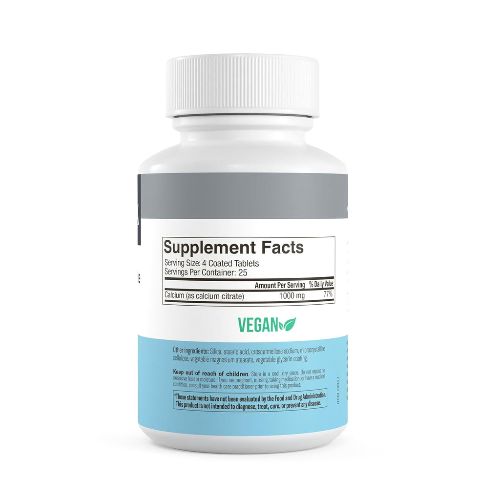 Calcium Citrate 100 tablets for long-lasting supply