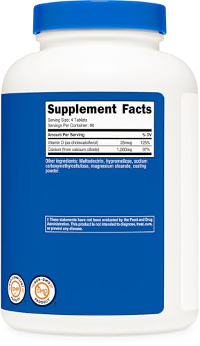 Calcium Citrate 1260 mg for optimal wellness