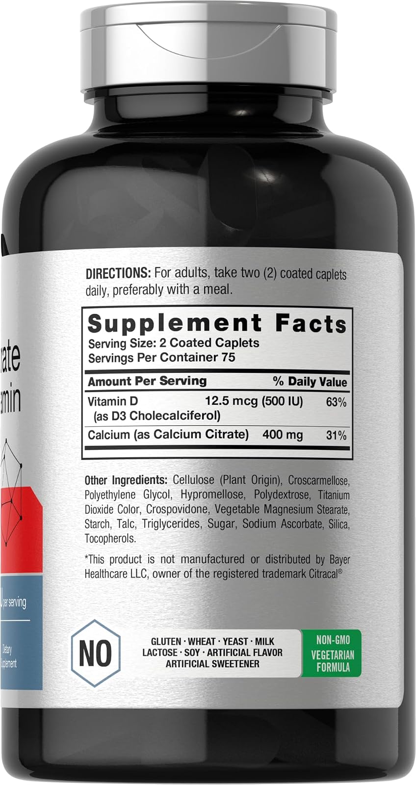 calcium citrate 400 mg caplets
