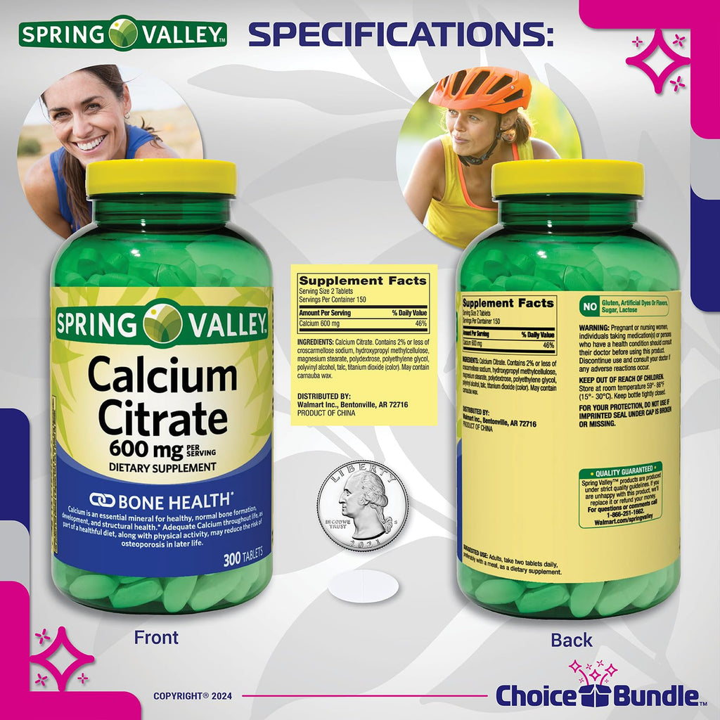 Calcium citrate bundle for daily use