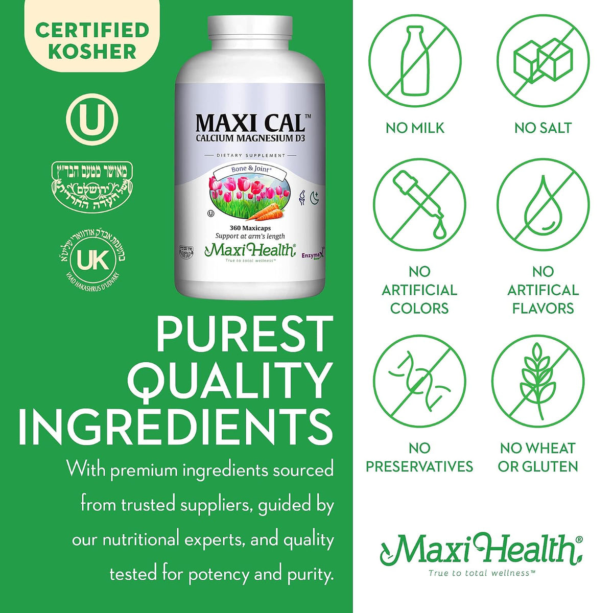 Calcium citrate for better absorption